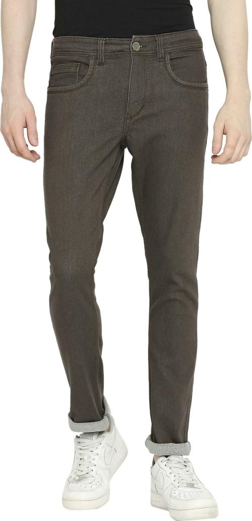 Buy TCI TRUE COLORS OF INDIA Men Brown Solid Cotton Blend Men'S ...