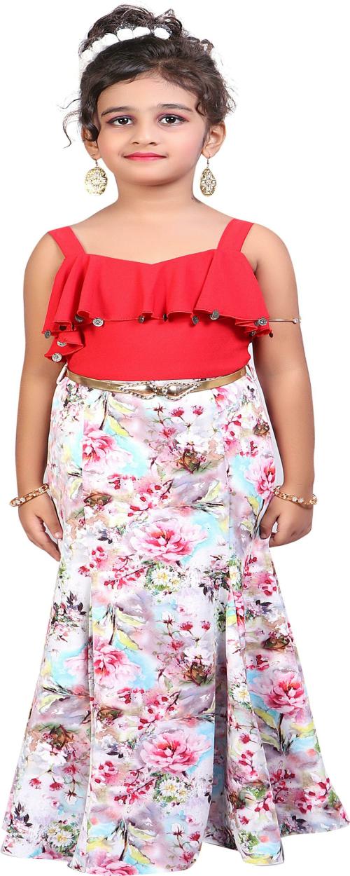 Buy Child Club Girl Red Polyester Dress (10-11Y) Online at Best Prices ...