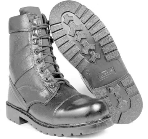 Buy FONICY LACE-UP COMBAT ARMY/POLICE LONG DMS BOOTS FOR MEN (Black ...