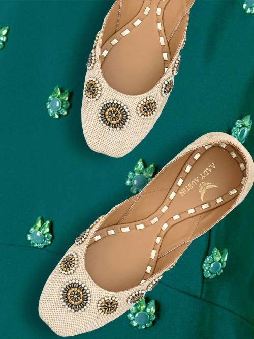 Buy Aady Austin Women's Trendy BEIGE Round Toe Flats Online at Best ...