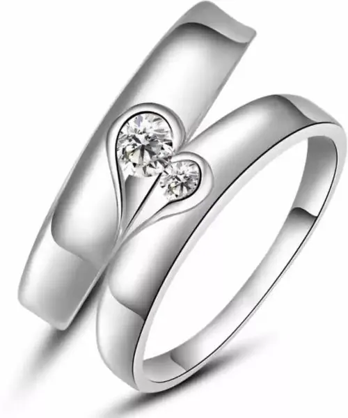 Buy IGA COLLECTION Stylish Fashionable Silver Plain Thump Finger Ring ...