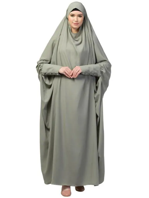 Buy Nazneen Women Head To Toe Long Cuff Ready Wear Jilbab With Naqab ...