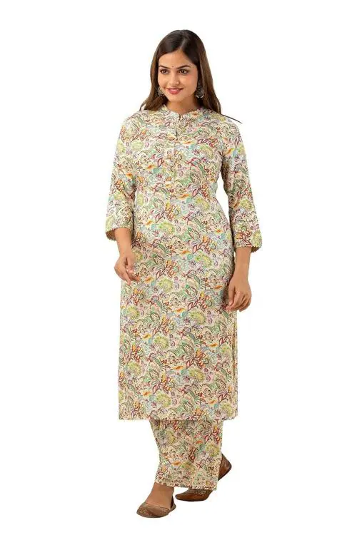 Buy Dmp Fashion Women Multicolour Kurta & Palazzo Set Online at Best ...
