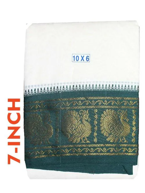 Buy PRAKASAM COTTON COTTON mens Panjakejam dhoti towel set (10x6 ...