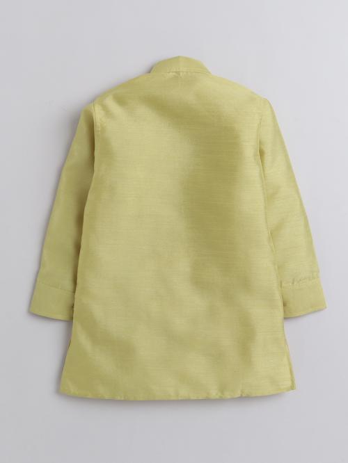 Buy Kids Ethnic Cotton Silk Blend Nehru Modi Jacket Kurta & Pyjama Set ...