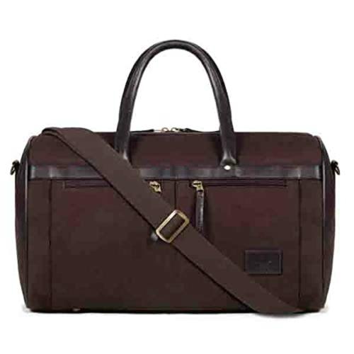 Buy The Clownfish Scott Dark Brown Polyester Travel Duffle Bag For ...