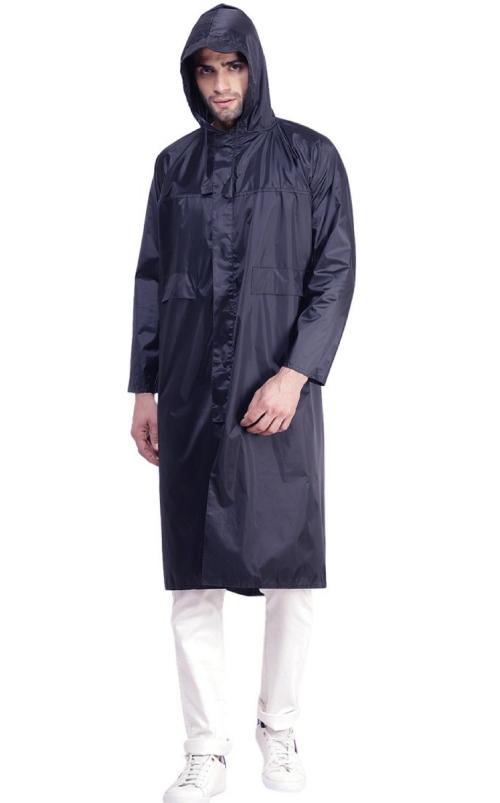 Buy VORDVIGO Men Solid Raincoat/Overcoat with Hoods and Side Pocket and ...