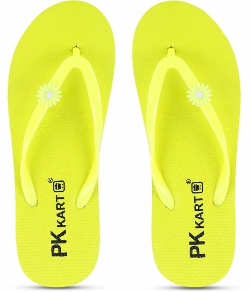 Buy PKKART Yellow Slippers for Women Online at Best Prices in India ...