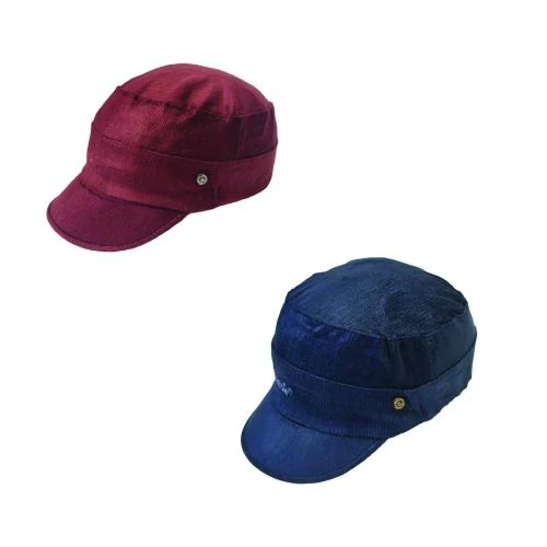 Buy Classic Cotton Corduroy Caps With Short Peak For Classy Look (Blue ...