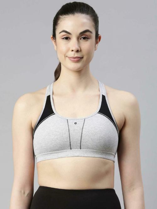 Buy Enamor SB08 Racer Back Medium-Impact Sports Bra for Women with Removable Pads- High Coverage ...