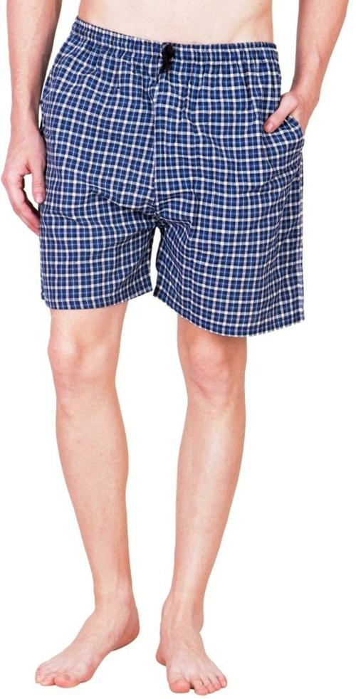Buy Bentag Mens Blue Checkered Cotton Boxer (XL) Online at Best Prices ...