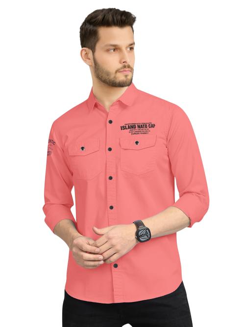 Buy Divine Creation Gajri Pure Cotton Double Pocket Stitched Shirt ...