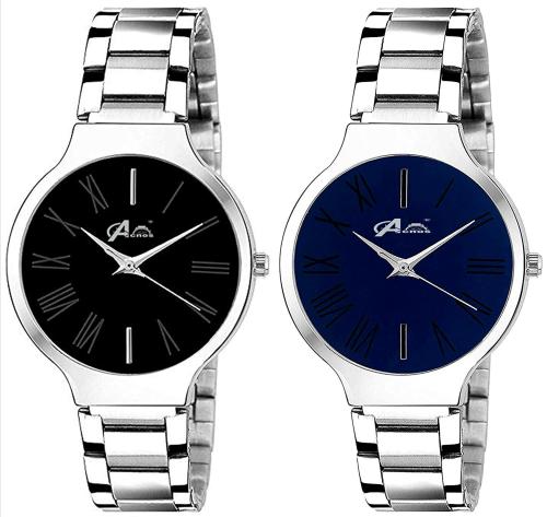 Buy Acnos Analog Multicolor Dial Silver Strap Watch For Women - (AC100 ...