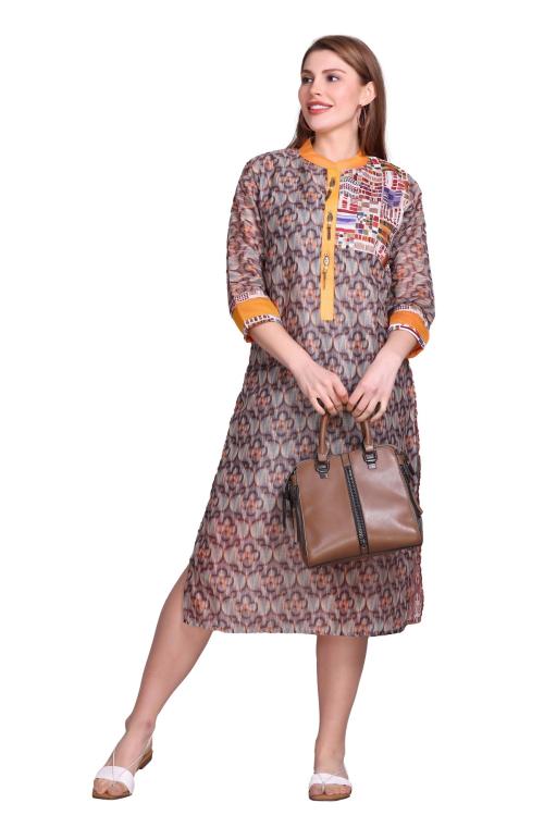 Buy Elthia Trendy Women Gown/Dress-Mouse Online at Best Prices in India ...