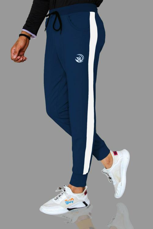 Buy PKR SPORTS Solid Men Blue Track Pants Online at Best Prices in ...