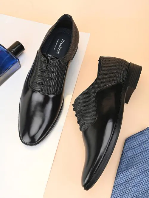 Buy Prodock Synthetic Leather Lace up Formal Shoes for men (Black ...