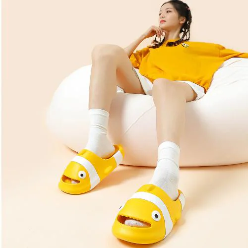 Buy Baby Moo Nemo Waterproof Soft Slippers Anti-Skid Sliders - Yellow ...