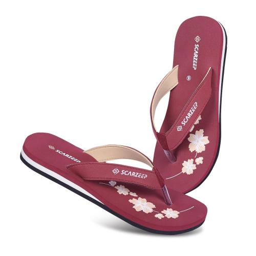Buy Scarzeep Women Ego Ortho Step Ortho Slipper - 6 Uk (Cherry) Online ...