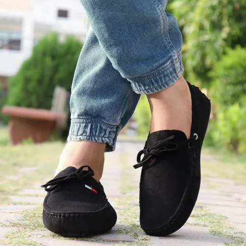 Buy Prodock Suede Loafers For Men (Black) Online at Best Prices in ...