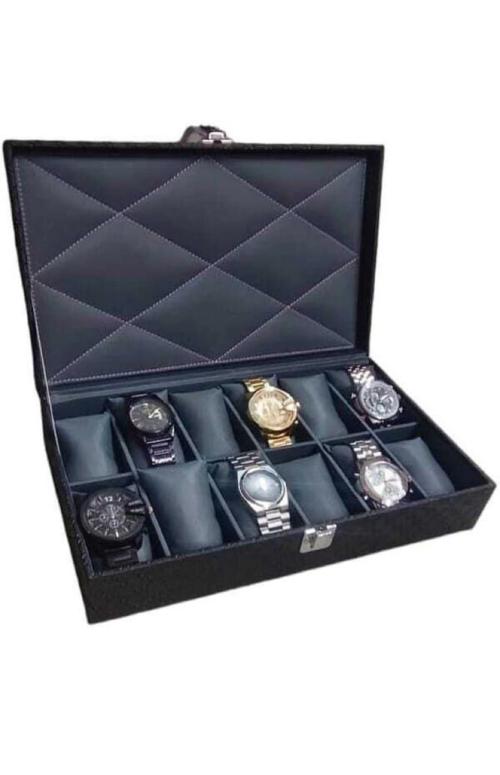 Buy Lify Leather Watch Box Organizer Case For Unisex With 12 Slots For ...