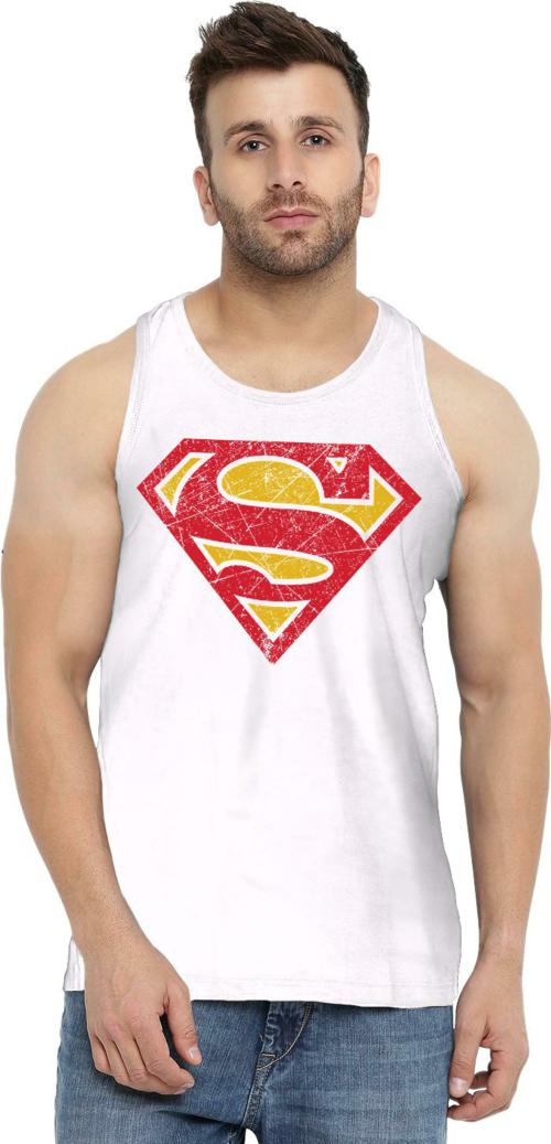 Buy T HUSTLER Men White Graphic Sleeveless Vest XL Online at Best Prices in India - JioMart.