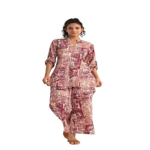 Buy Madhuriya Elegant Cotton Fabric Cord Set for Women (Multicolor ...