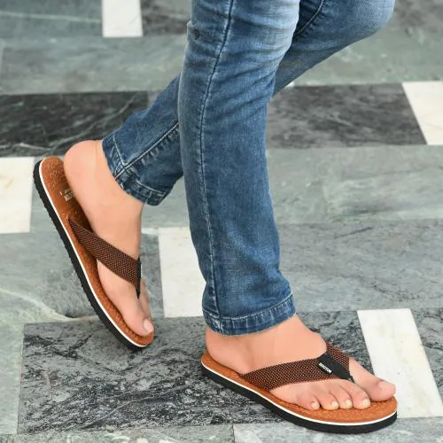 Buy Footup Light Weight Beige Slippers for Men (Pack of 1) Online at ...