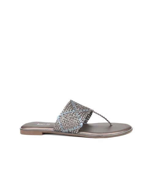Buy Inc.5 Gun Metal T-Strap Sandals Online at Best Prices in India ...