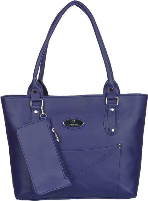 Buy Lakme Fashion Extra Spacious Women Dark Blue PU Hand-held Bag ...