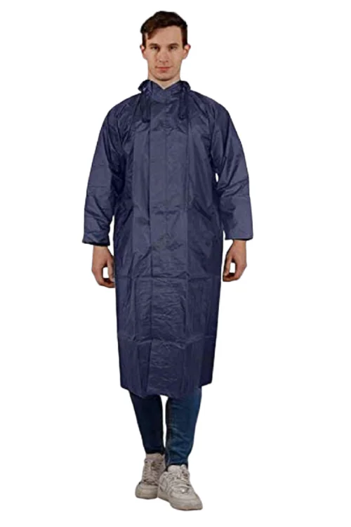 Buy VORDVIGO Men Solid Rain Coat/Overcoat with Hoods and Side Pockets ...