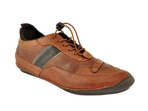 Buy Buckaroo: ARMEL Genuine Leather Brown Casual Shoes For Mens Online ...