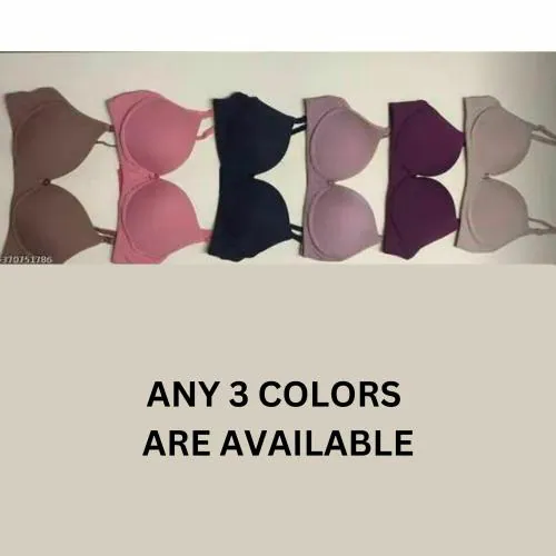 Buy ALIYA TOUCH LYCRA PADDED BRA WITH RANDOM COLORS AVAILABLE IN 3 PCS ...