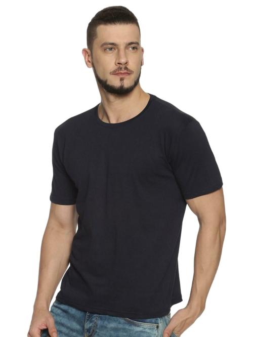 Buy IVOC Navy Solid T-shirts Online at Best Prices in India - JioMart.