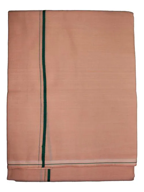 Buy Prakasam Cotton Mens Single (1.28X2.00 mtrs) Light Kaavi Colour ...
