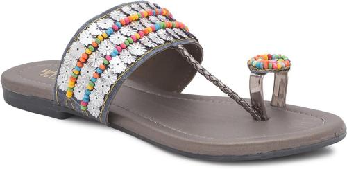 Buy Walk-N-Style Collection Women Flats Sandal - 5 (Grey) Online at ...