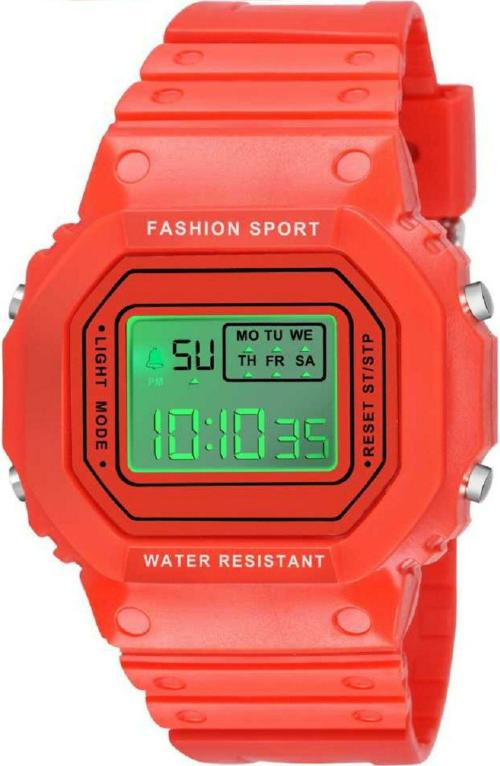 Buy Rozti Digital Red Dial Red Strap Watch for Boys and Girls Online at ...