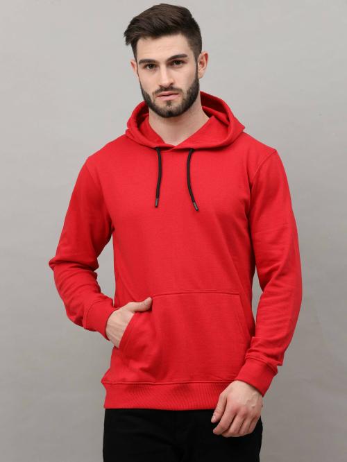 Buy VROJASS Full Sleeve Solid Men Jacket without zipper Hoodies. Online ...