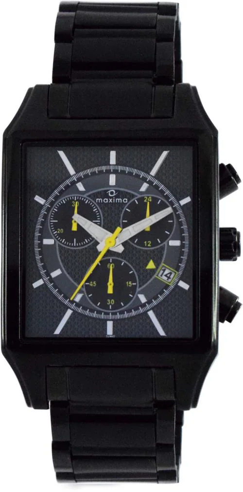 Buy Maxima Analog Black Dial Black Strap Watch For Men (32990CMGB ...