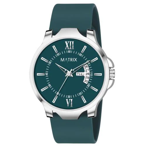 Buy Matrix Timepiece Antique 2.0 Day & Date Softest Silicone Strap ...