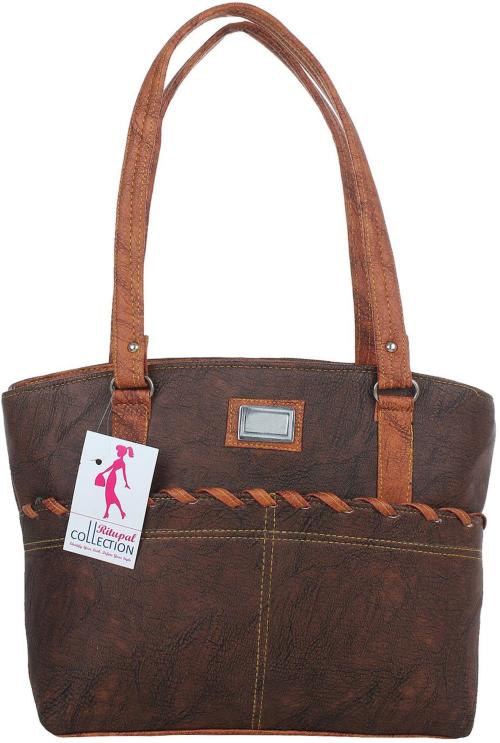 Buy Ritupal Collection Women Brown Synthetic Leather Hand-Held Bag ...