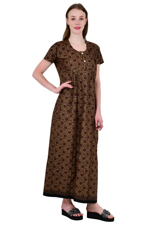 Buy Redglo Women's Cotton Printed Nighty / Night Wear/ Super Soft ...