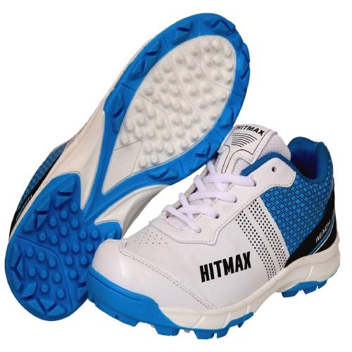 Buy Hitmax Sports Reach Cricket Shoes for Men (White-Blue) Online at ...