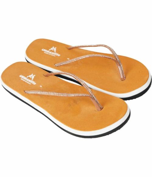 Buy Urbanlite Tan Slippers for Women Online at Best Prices in India ...