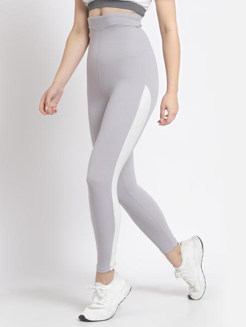 Buy PureKnots Women's Grey Poly Lycra Rapid Dry||Breathable Mesh Panels ...