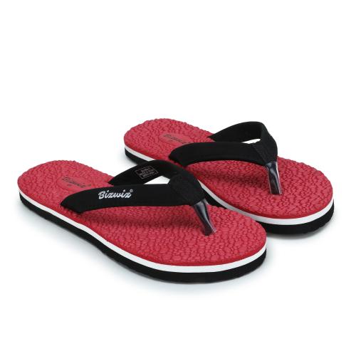 Buy Bizwiz Red Suede Slippers for Women & Girls Online at Best Prices ...