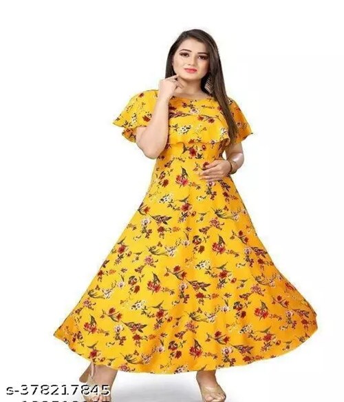 Buy PRIJHON Stylish Trendy Fashionable Attire Frocks | College Party ...