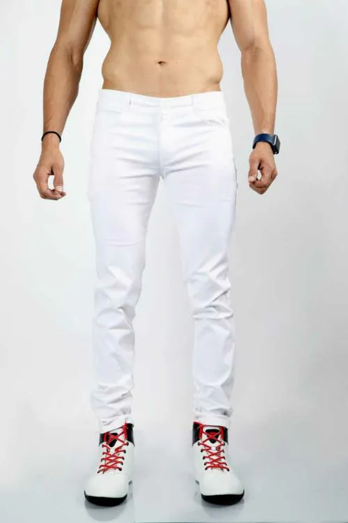 Buy BelliBeeIndia Plain White Denim Men Jeans Online at Best Prices in ...