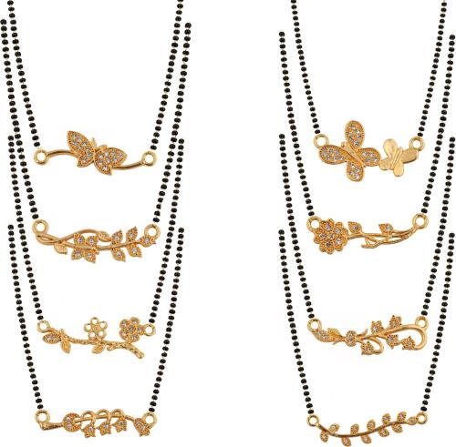 Buy Brado Jewellery Gold Plated Brass Gold Chain Tanmaniya for Women ...