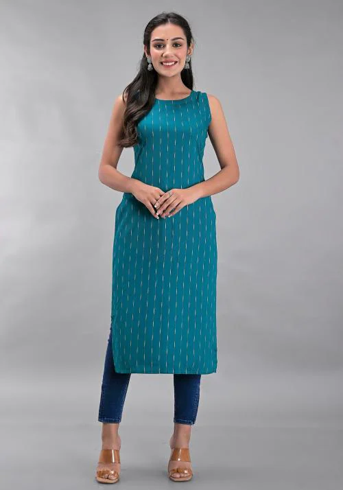 Buy Maquien Women's Rayon Printed Straight Kurti Online at Best Prices ...