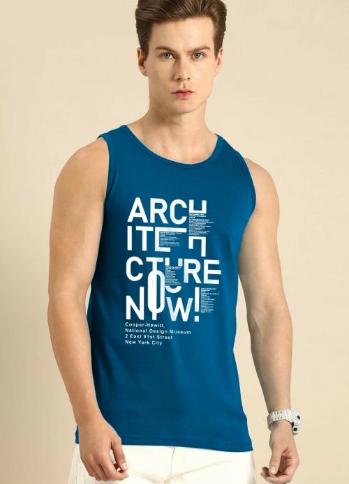 Buy Pack of 1 Ausk Teal Blue Men Vest Online at Best Prices in India ...